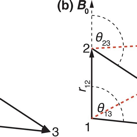 schematic drawing of the a three spin and b four spin systems used