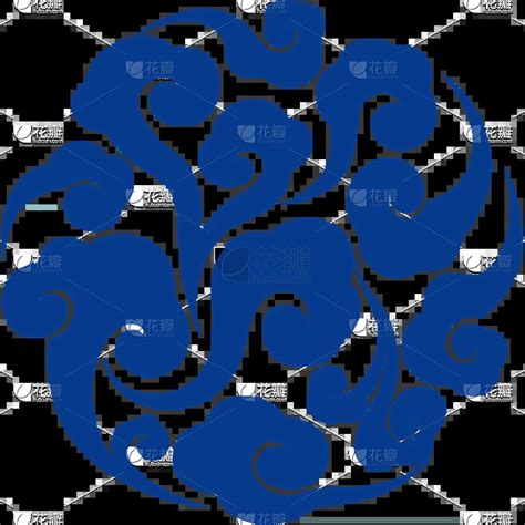 常规系列简约圆形卡通祥云纹样通用元素素材素材 花瓣网