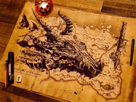 Skyrim Map By Rob Bowyer R Imaginarytamriel