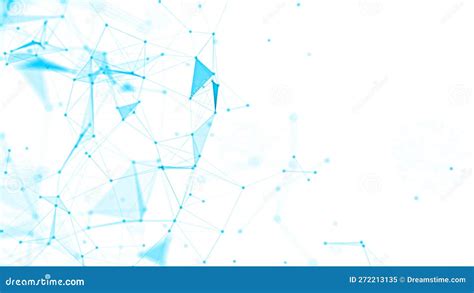 Blue Plexus Connecting Dots On Black Background Stock Illustration Illustration Of Space