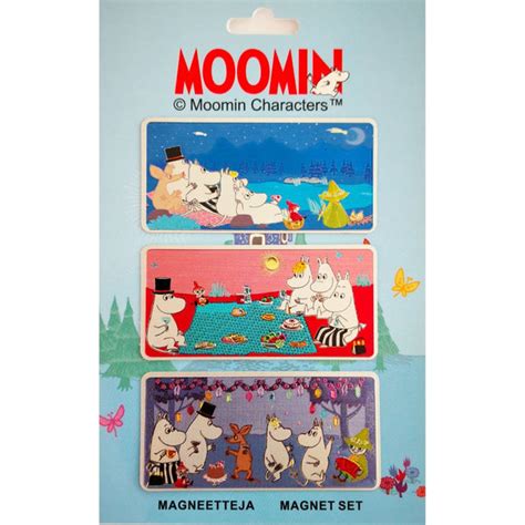 Moomin Metal Magnet Set 3 Pieces Tmf Trade Moomin Shop United