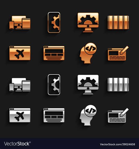 Set Ui Or Ux Design Color Palette Guide Front Vector Image