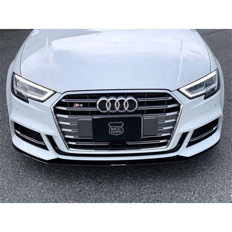 ネクストイノベーション アウディ S3 8v セダン 後期 フロントアンダースポイラー グロスブラック 8mm ビークルワン 通販