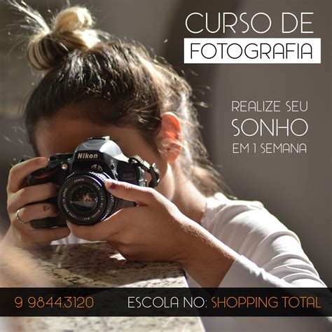 Curso De Fotografia Profissionalizante No Shopping TOTAL Sympla