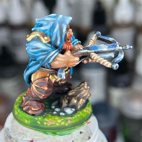 3d Printable Dwarf Crossbowman 2 [pre Supported] Dwarf Ranger By