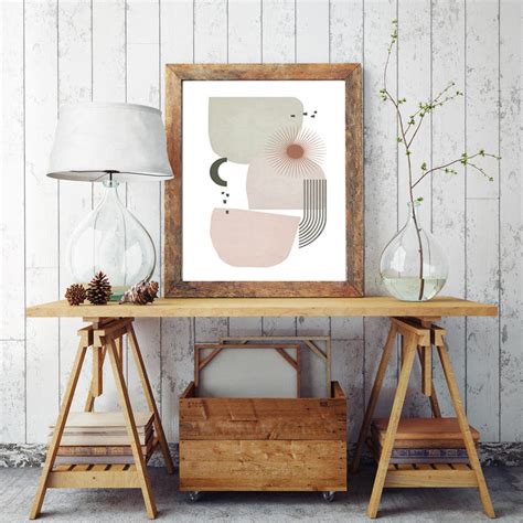 Abstrakte Kunst Formen Poster Midcentury Modern 3er Set Drucke Etsy