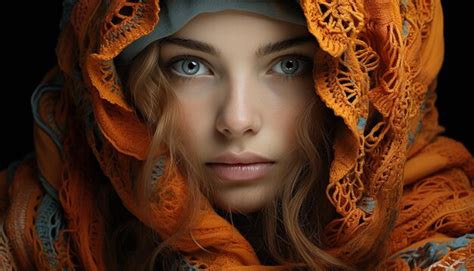 Una Bella Joven Elegancia Y Sensualidad En Sus Ojos Generada Por