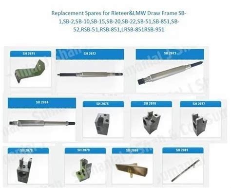 Spares Part Of LMW Draw Frame At Best Price In Coimbatore By Sumanlal J