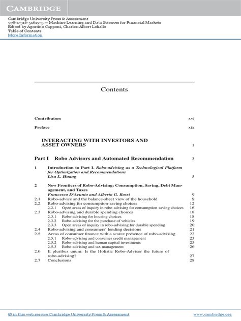 ml and data science for financial markes index pdf machine