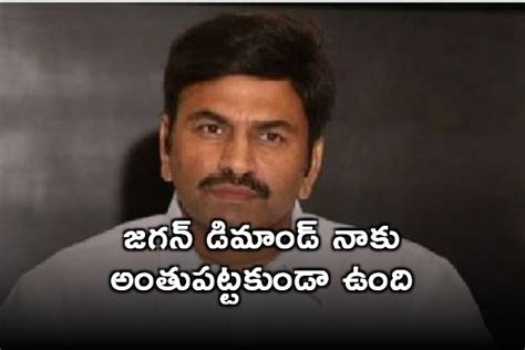జగన్ డిమాండ్ నాకు అంతుపట్టకుండా ఉంది రఘురామకృష్ణరాజు