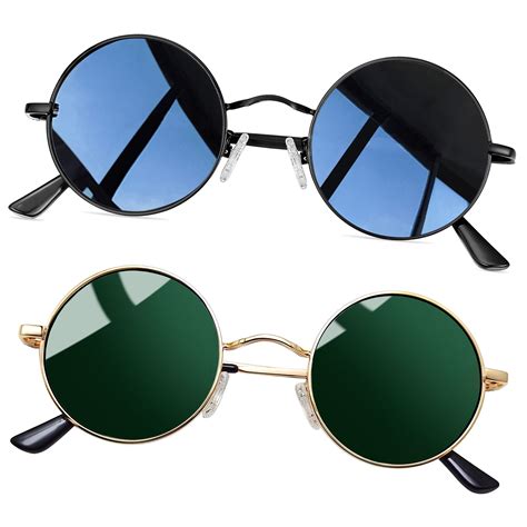 Joopin Retro Small Round Sunglasses For Men Women Trendy Circle Sun