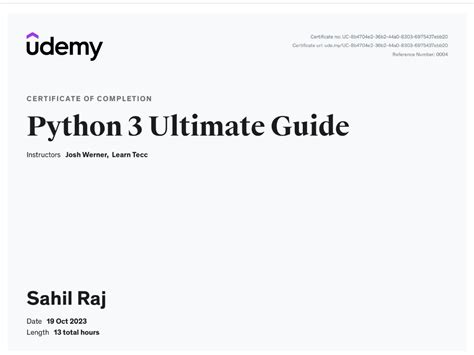 Udemy Python3 Happylearning Sahil Raj