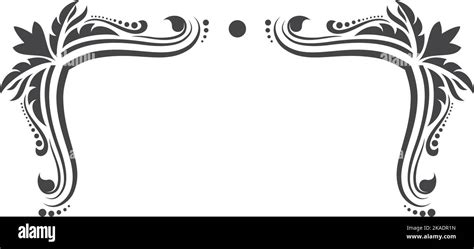 Calligraphic Corner Vintage Ornate Element Decorative Border Stock Vector Image And Art Alamy