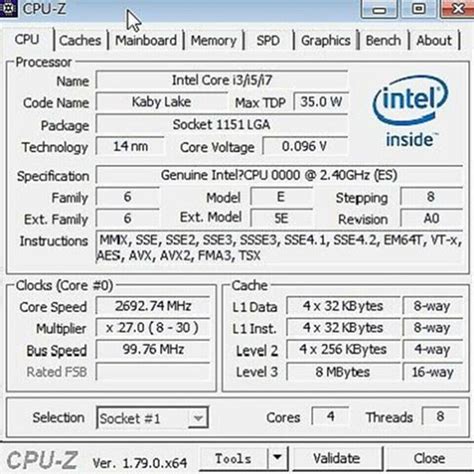 Intel Core I7 7700T ES QKYL 2.4GHz 4Core 8Threads LGA 1151 CPU ...