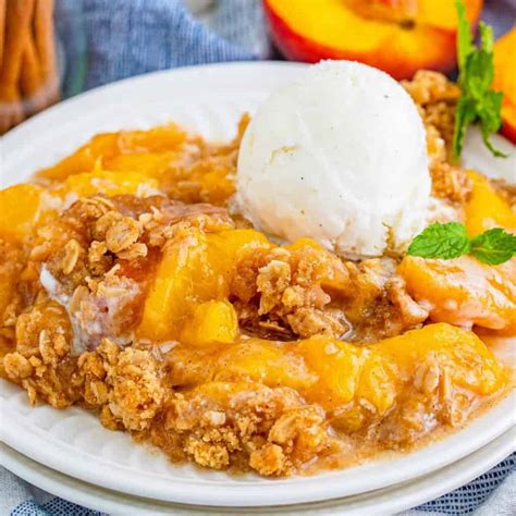 Fresh Peach Crisp The Country Cook