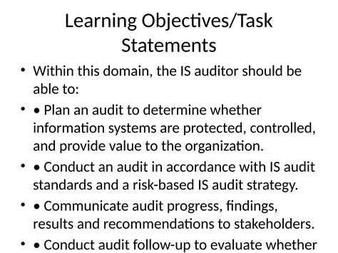 Domain 1 Information System Auditing Process Presentation Pptx