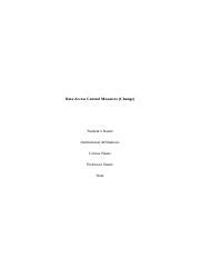 Revised Paraphrased Assignment Docx Data Access Control Measures