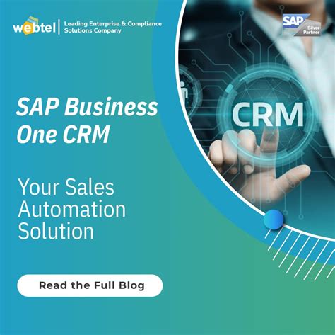 Sap Crm Sales Business Growth Webtel Webtel Middle East