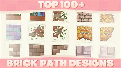 Top 100 Custom Brick Path Designs For Animal Crossing New Horizons