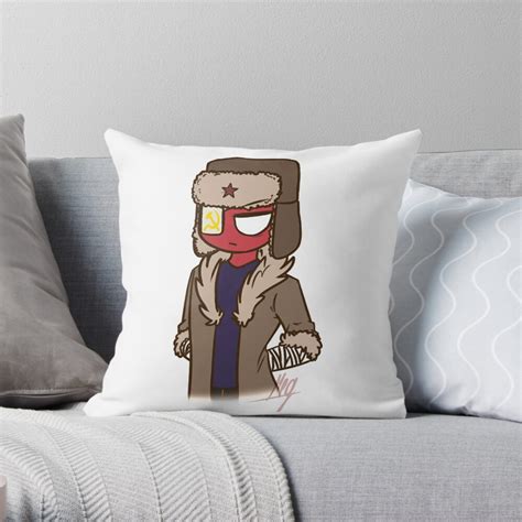 Countryhumans Ussr Throw Pillow By Koro Megasaki Redbubble