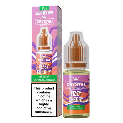 Fizzy Cherry 10ml Nic Salt Ske Crystal Original Uk Vape Store E Cig