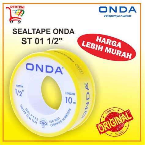 Jual Seal Tape Selotip Pipa Onda St 01 Ukuran 1 2 Inchi 10 Meter Kab