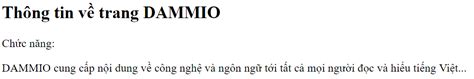 article html5 dammio