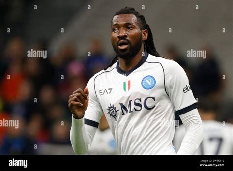 Frank Zambo Anguissa Of Napoli Looks On During Serie A Soccer Match