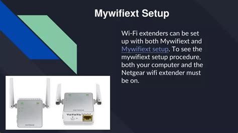 Ppt Mywifiext Setup Powerpoint Presentation Free Download Id11658996