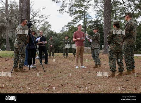 U S Marines With Ii Marine Expeditionary Force Conduct A Training Press Conference With