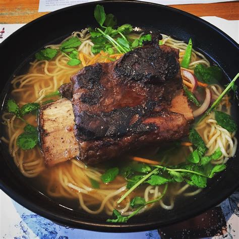 Beef Short Rib Ramen Noodle Soup Oc Food