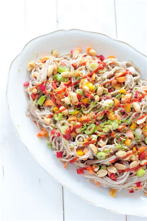 Soba Noodle Salad With Peanut And Ginger • Green Evi