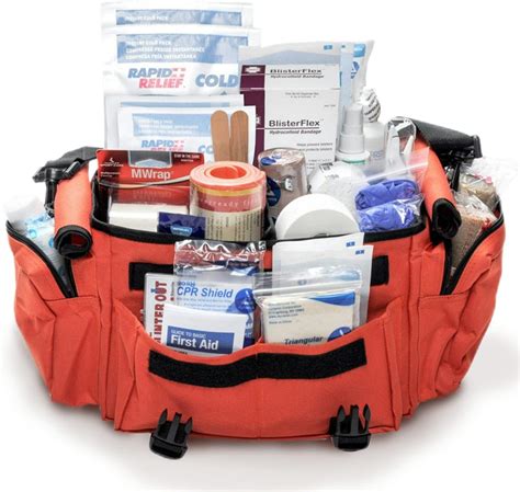 Mfasco Deluxe Sports First Aid Kit 311 Piece Orange Bag