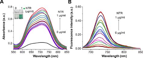 A Uv Absorption And B Fluorescence Emission λ Ex 642 Nm Spectra