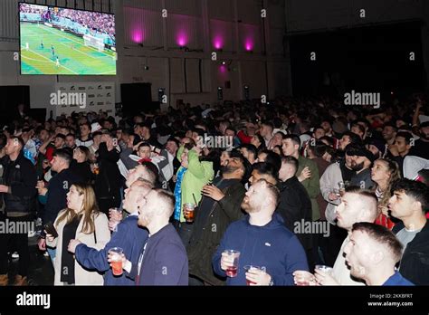 England Fans React At The 4thefans Fan Park At Love Factory Manchester