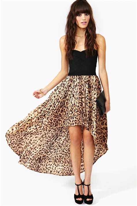 Lyst Nasty Gal Safari Tail Dress In Black