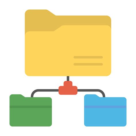 Folders Network Structure 4744497 Vector Art At Vecteezy