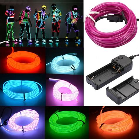 1 5m Battery Operated Luminescent Neon Led Lights Glow El Wire String
