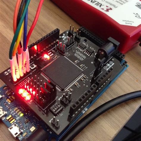 Spartan 6 Fpga Shield For Arduino Programmed From The Arduino Via