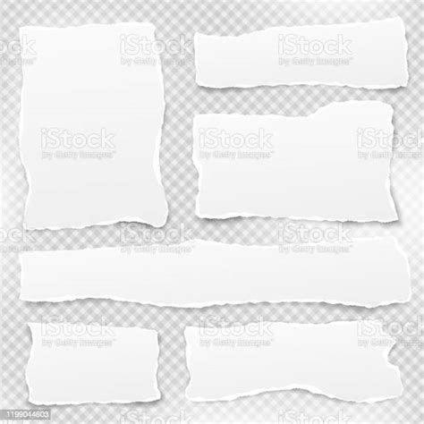 흰색 노트 찢어진 가장자리가 회색 사각형 배경에 붙어 노트북 용지 벡터 그림입니다 0명에 대한 스톡 벡터 아트 및 기타 이미지 0명 라벨 리스트 Istock
