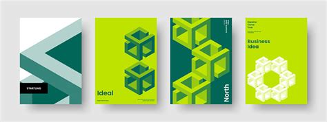Template Flyer Abstrak Desain Poster Modern Tata Letak Laporan