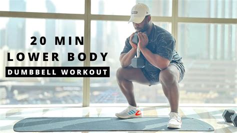 20 Minute Lower Body Workout With Dumbbells Build Muscle And Strength