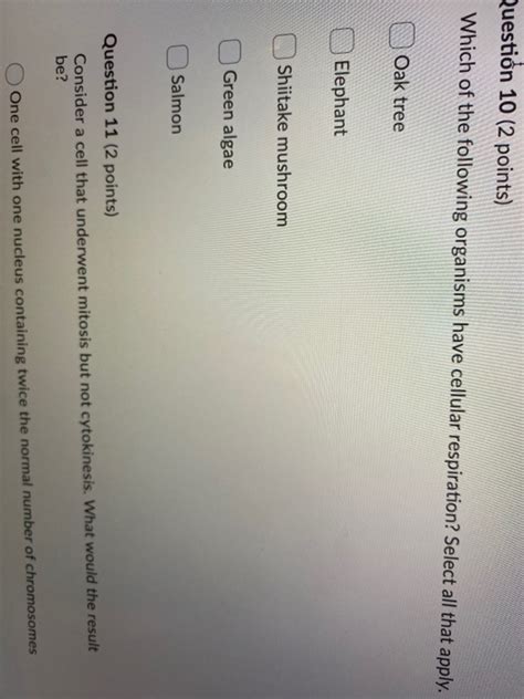 solved question 10 2 points which of the following