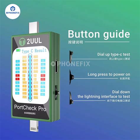 2uul Portcheck Pro Lightning Type C Charging Tail Plug Detector