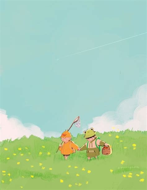 Chick And Frog Ym An Art Print By Luna Yoonmin Fanart Giclee Art