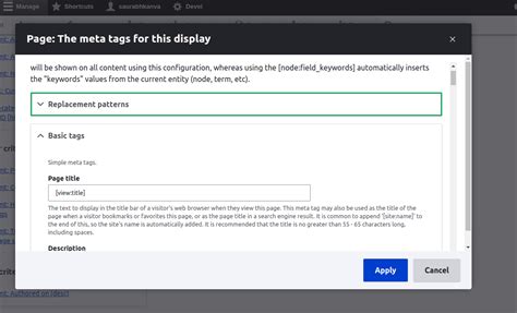 a guide to configure metatag module in your drupal website to the new blog