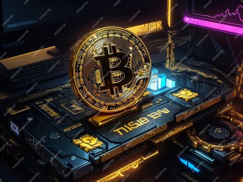 Premium Photo Kind Of Bitcoin Crypto Currency Structure On Gold