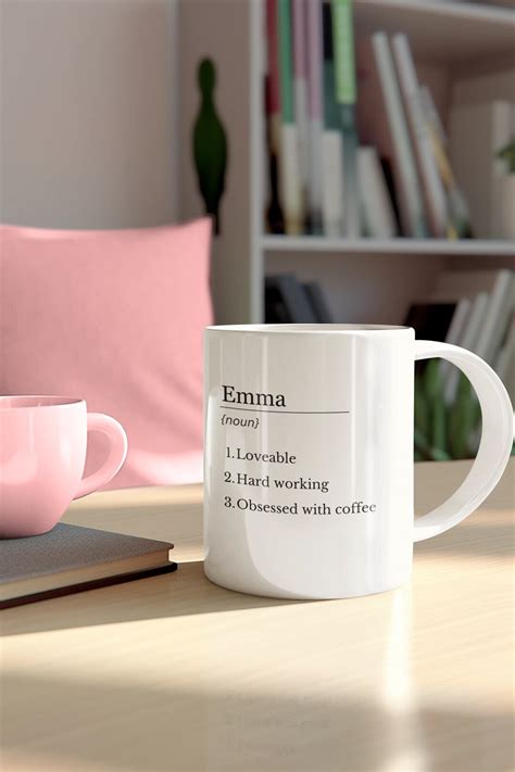 Personalized Name Definition Mug Personalize Name Coffee Mug With
