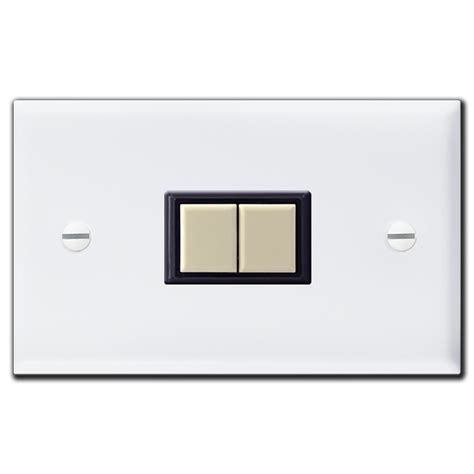 Ge Low Voltage Vertical 1 Switch Wall Plate Set White