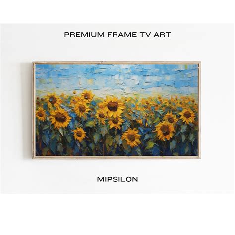 Frame Tv Art Sunflower Summer Samsung Frame Tv Art Bright Vibrant